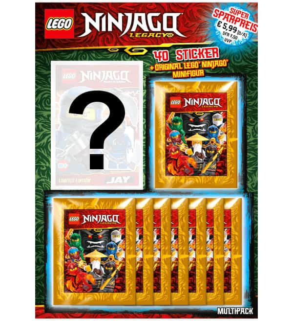 LEGO Ninjago Legacy stickers Multipack - 40 stickers + Mini figurine ...