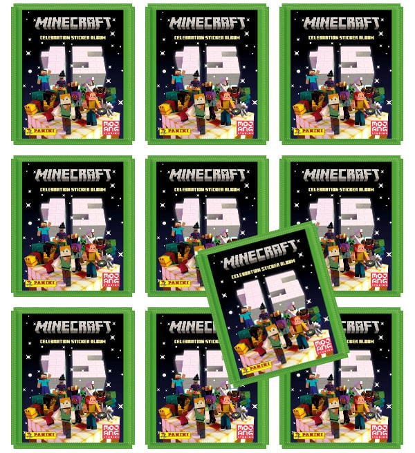 Panini Minecraft Celebration (2024) Stickers - 10 Pochettes, Stickerpoint