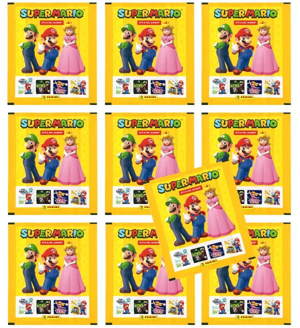 Panini Super Mario - It's-a Me Mario Stickers - 10 pochettes, Stickerpoint