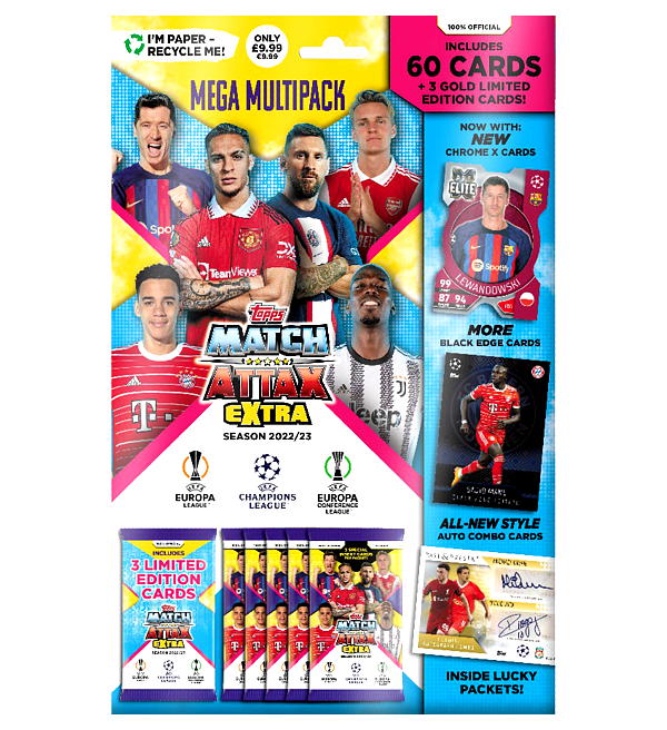 Topps Champions League Match Attax EXTRA 2022/23 - MEGA Multipack ...